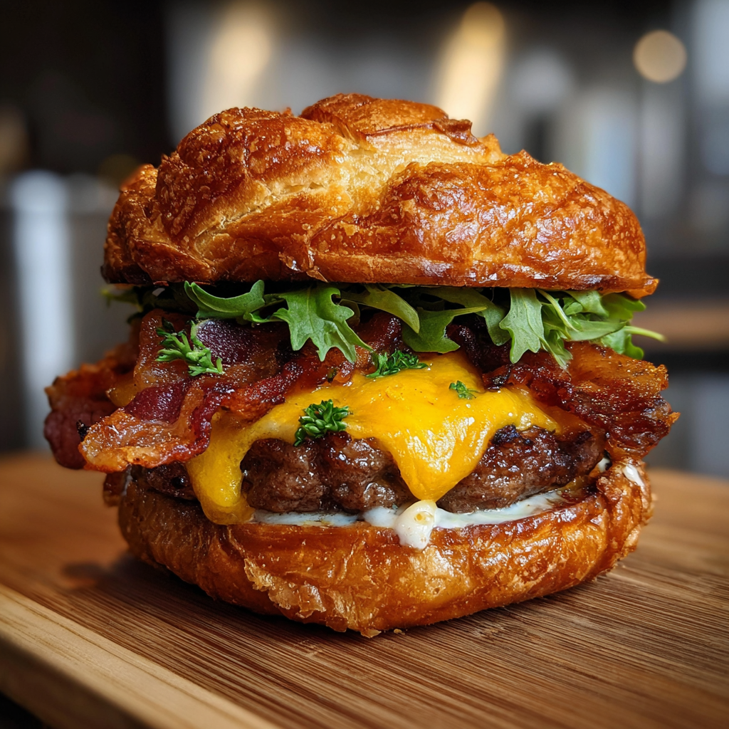 Croissant Smash Burgers