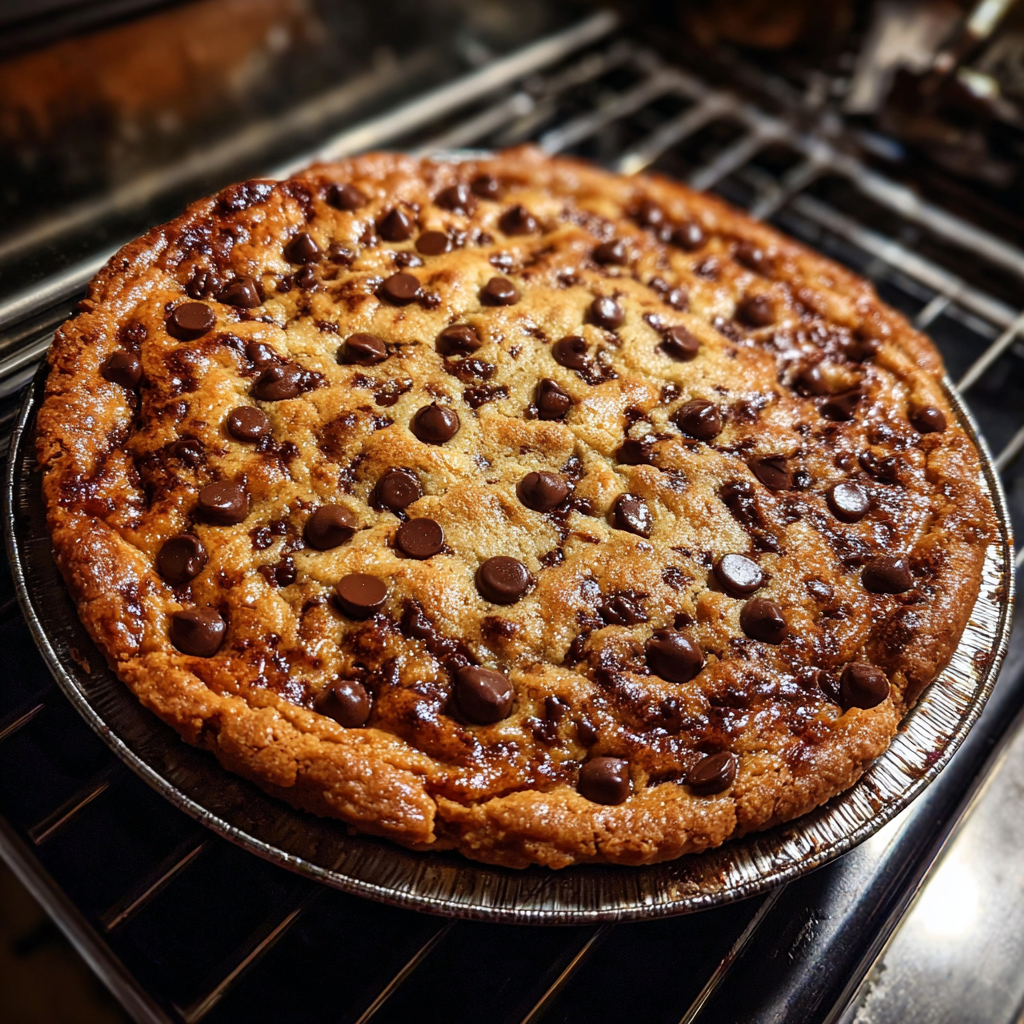 Giant Chocolate Chip Cookie Pie