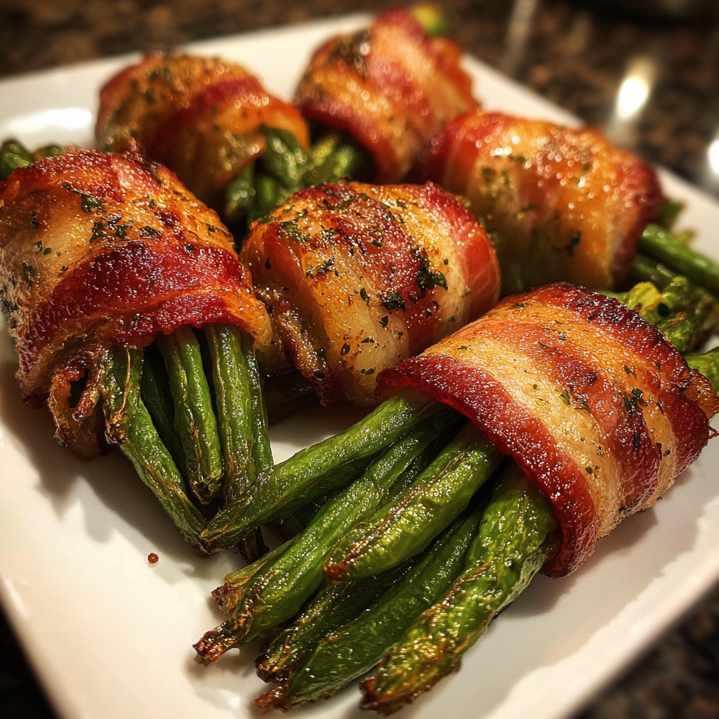 Green Bean Bacon Bundles