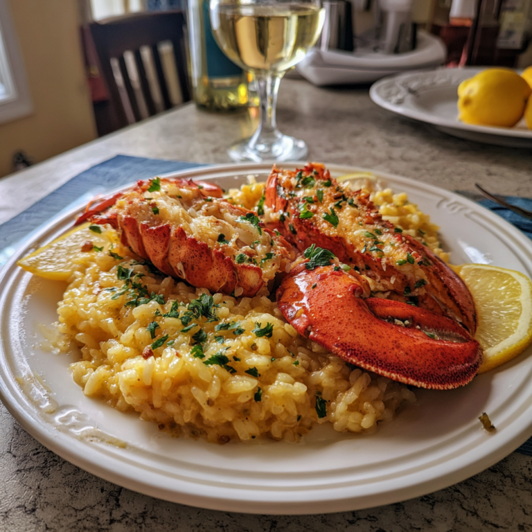 Lemon Butter Lobster Risotto
