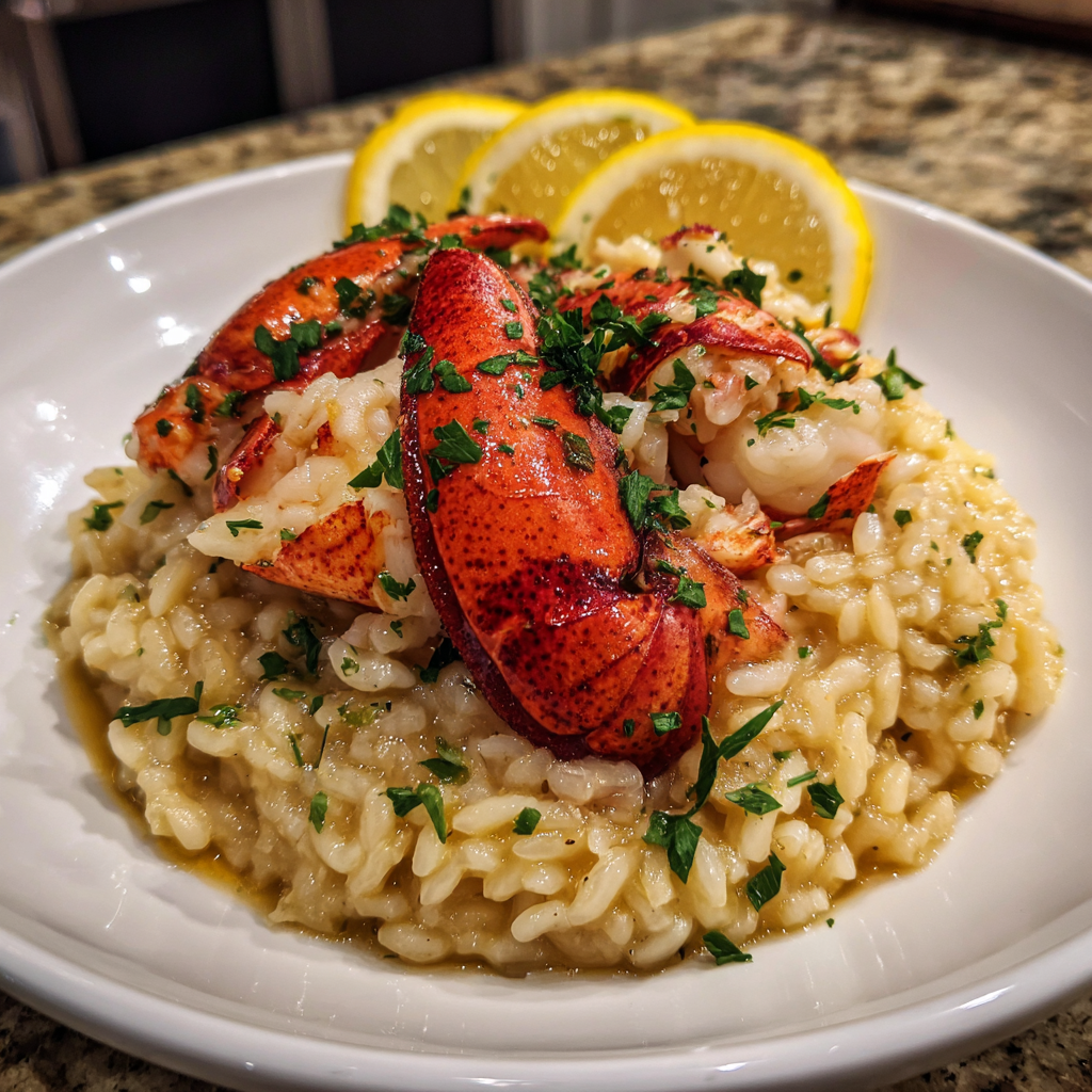 Lemon Butter Lobster Risotto
