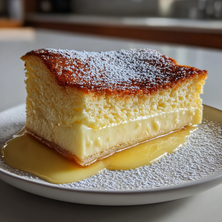 Vanilla Magic Custard Cake