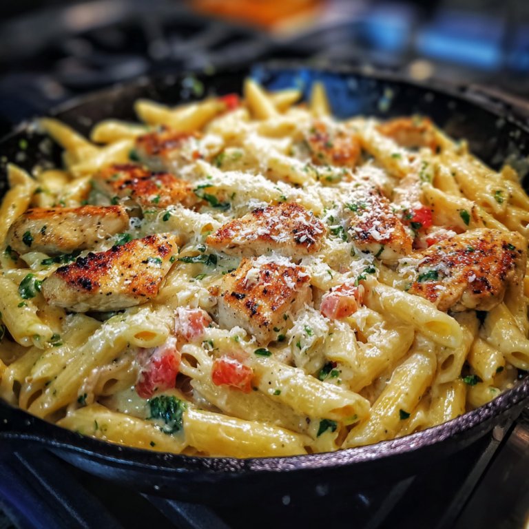 Creamy Tuscan Chicken Pasta – Easy Italian Dinner