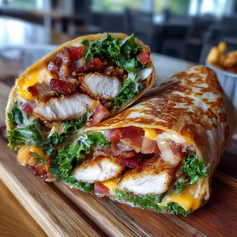 Crunchy Bacon Chicken Ranch Wrap