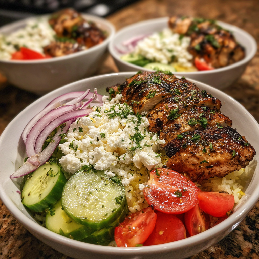 Greek Chicken Bowls – Easy Clean Eating Meal Prep